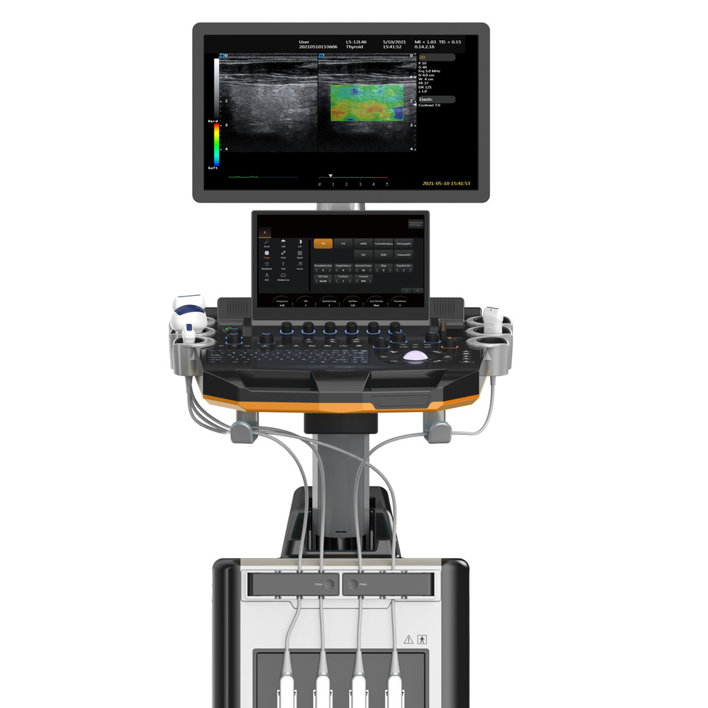 21.5 Inch HD Portable Trolley Type Medical Ultrasound Machine 3D/4D ...