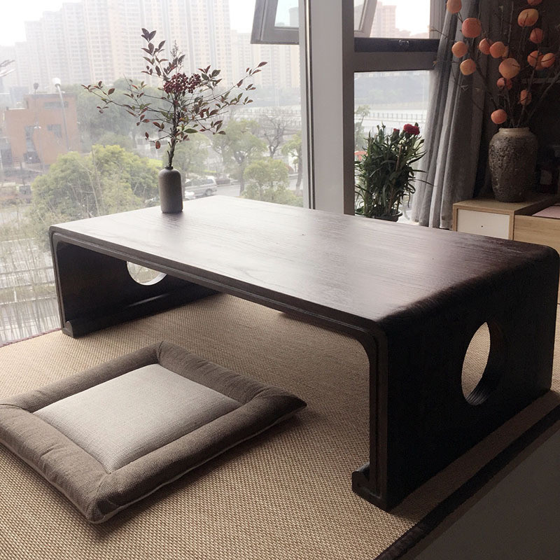 HY-6/Bay Window Small Table Solid Wood Tatami Tea Table Bay Window ...