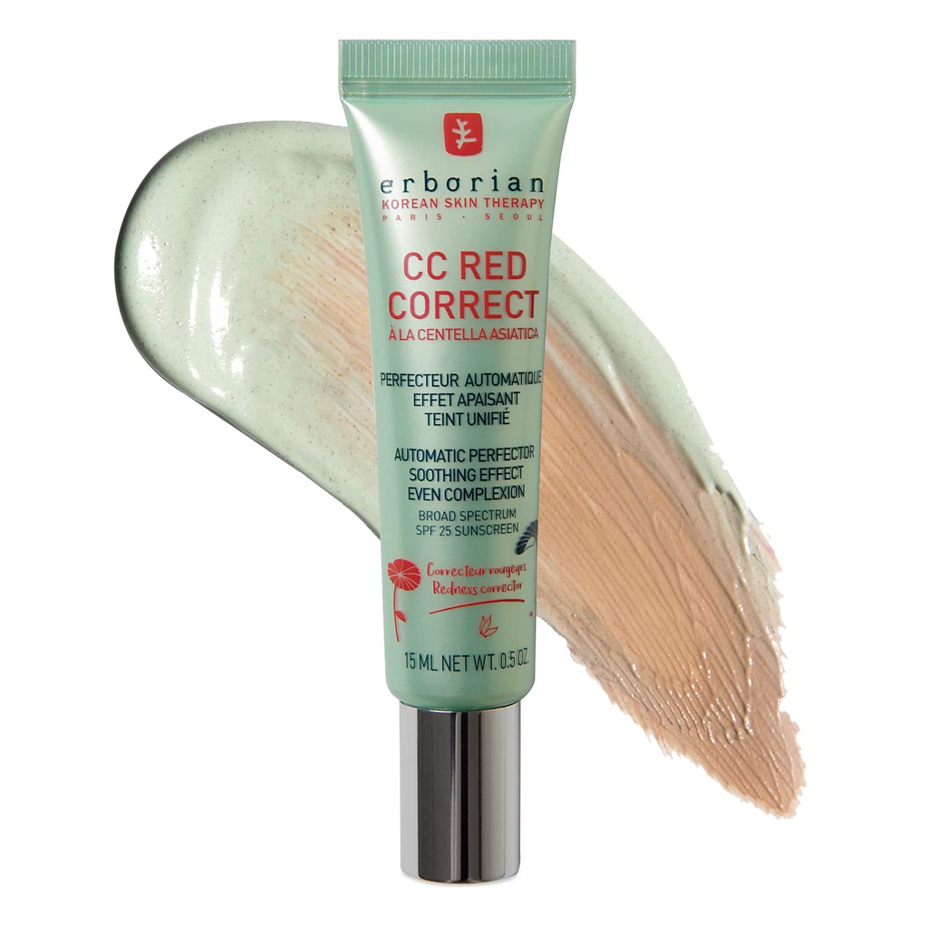 Erborian CC Red Correct and Centella Asiatica - Complexion Perfector ...