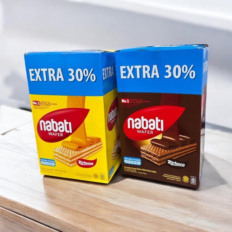 Richeese/Richoco Nabati Cheese/Chocolate Wafer 16gx20pek | Shopee Malaysia