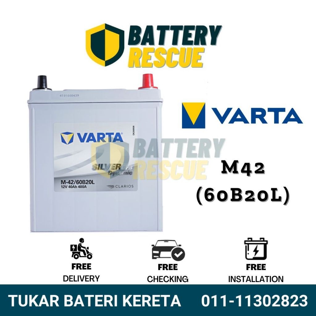 [Installation Available] M42 | M42L | M42R | 60B20L/R | Varta Silver EFB Dynamic | Start Stop ...
