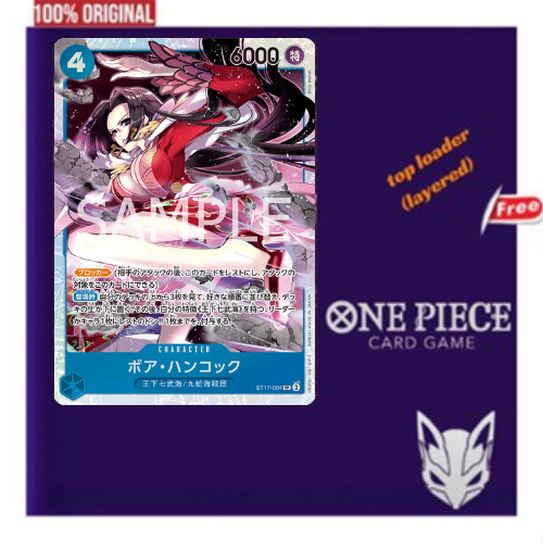 ORIGINAL Boa Hancock Character ST17-004 SR free top loader optcg one piece card | Shopee Malaysia