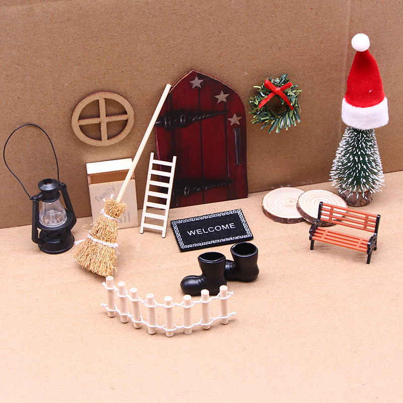 Get 8% coupon】New Doll House Christmas Suit Fairy Elf Fairy Tale Wooden ...