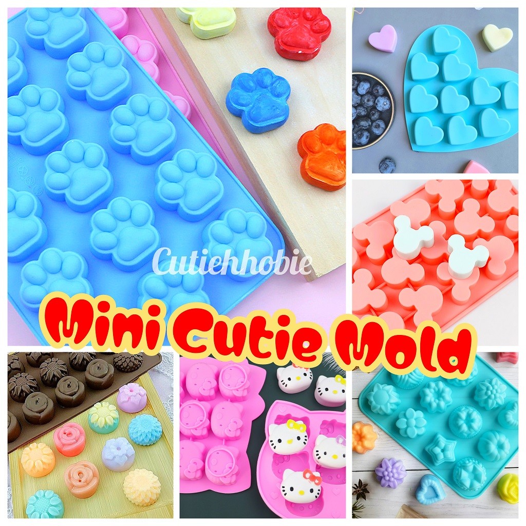 Mini Cavity Silicone Mold Baking Mould Jelly Cake Chocolate Pudding Kek ...