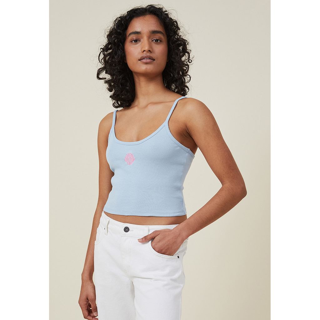 Cotton On - Graphic Rib Cami Top (Female) | Shopee Malaysia