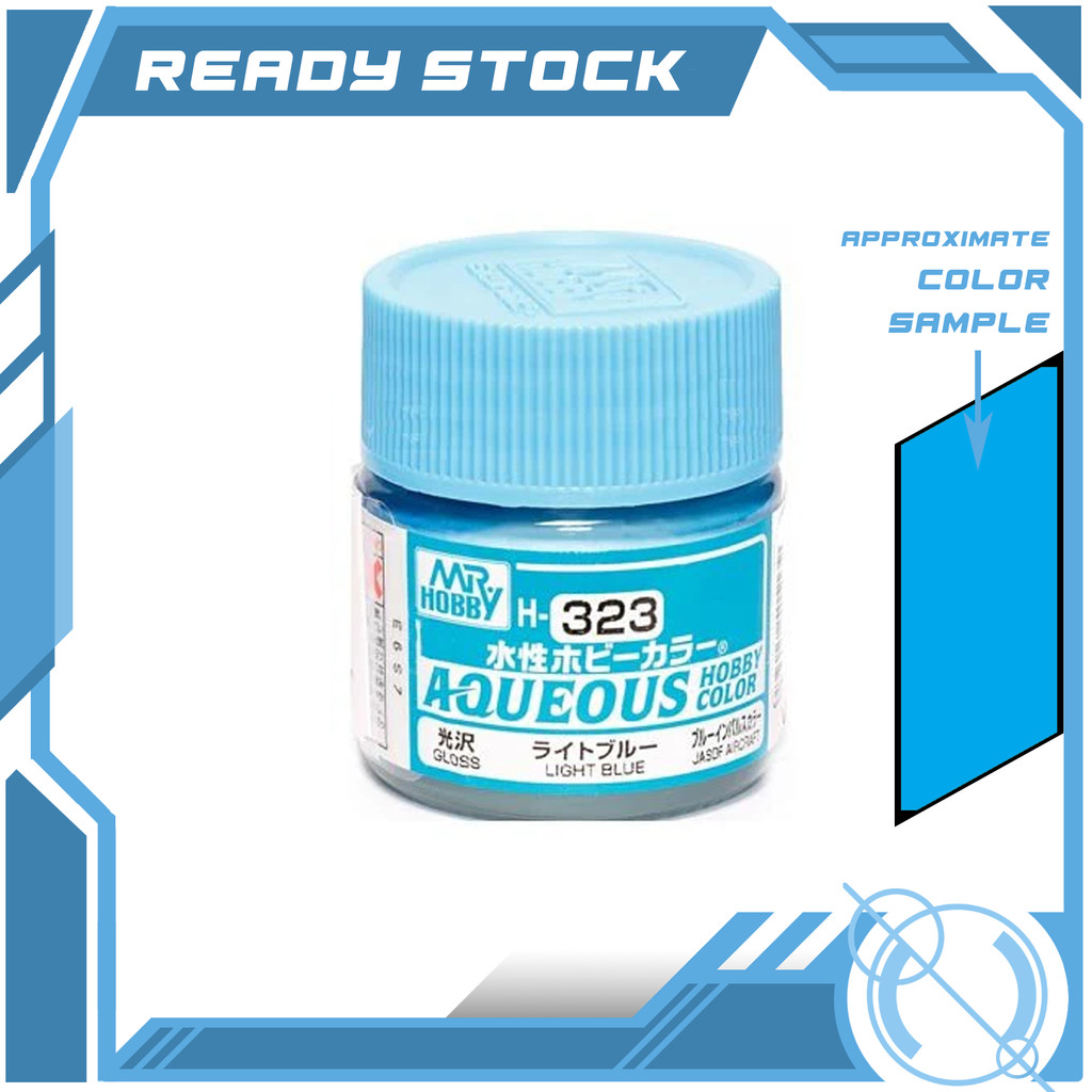 Mr Hobby H323 - Aqueous Color (10ml) - Light Blue | Shopee Malaysia