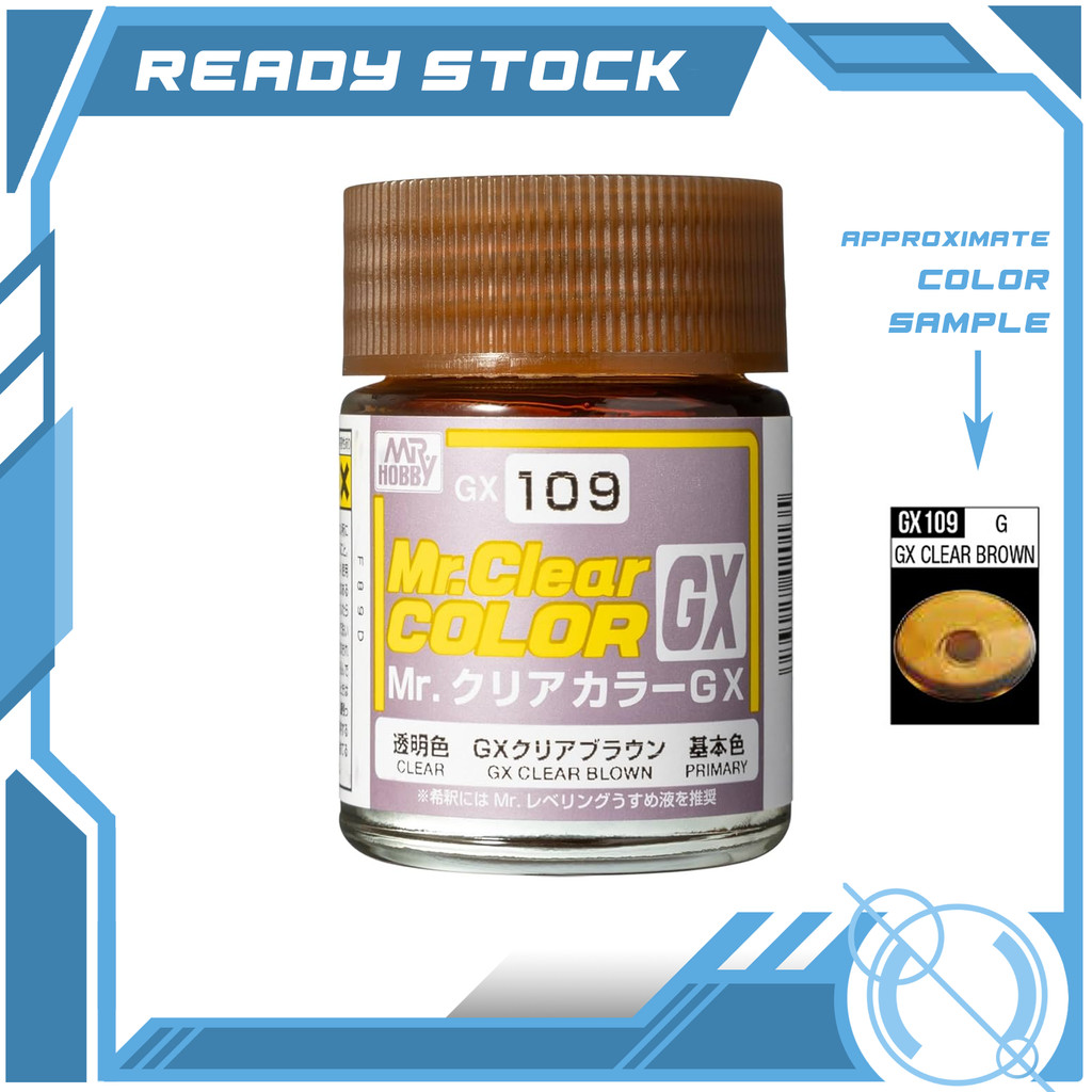 Mr Hobby GX109 - Mr Clear Color GX (18ml) - Clear Brown | Shopee Malaysia