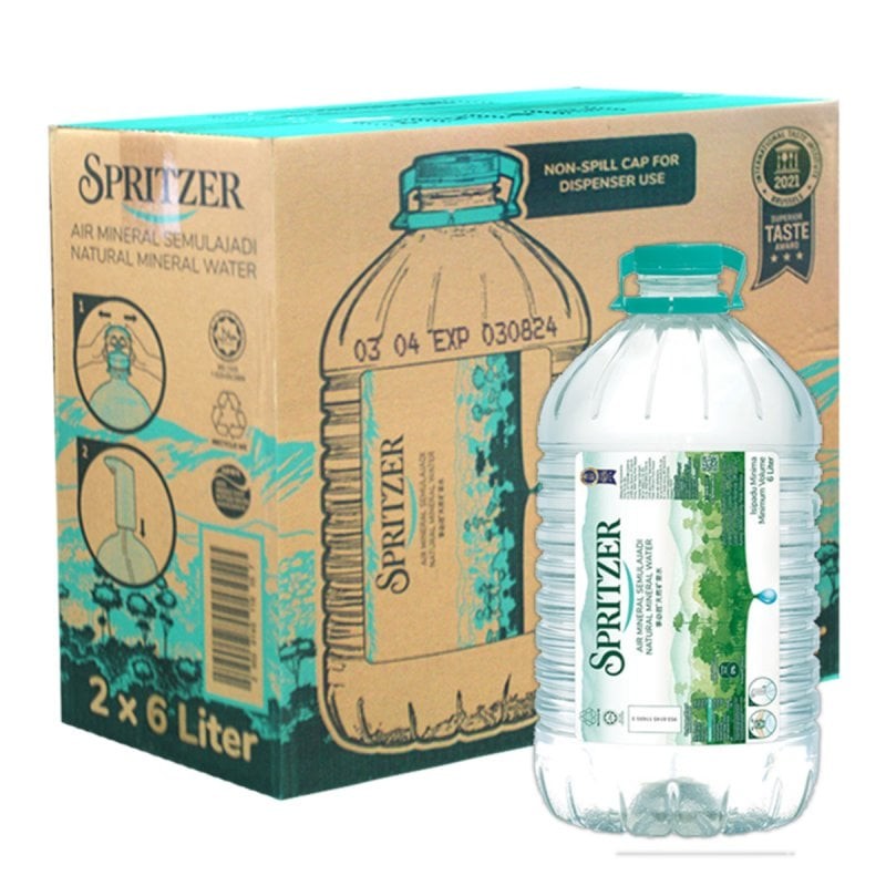 SPRITZER MINERAL WATER 2x6L | Shopee Malaysia