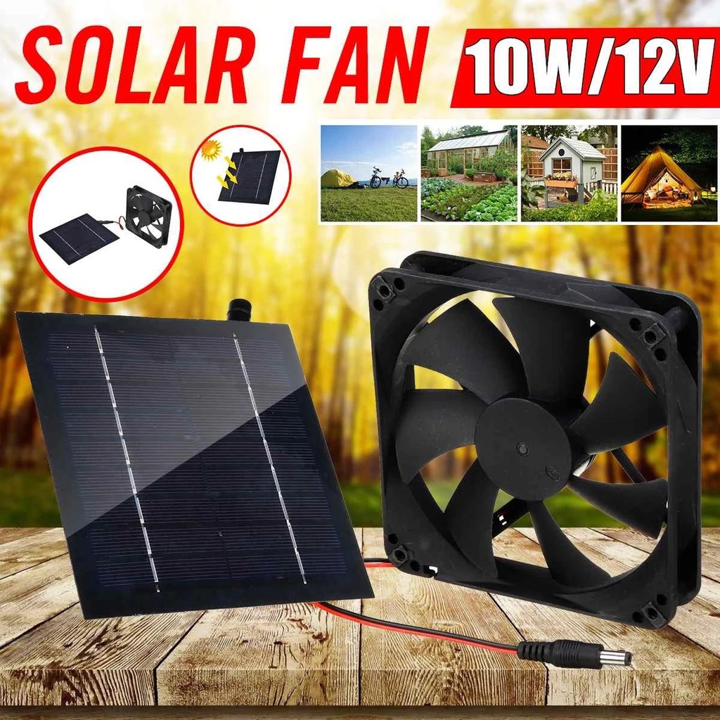 SJ-20W Solar Fan Mini Exhaust Fan Bathroom Toilet Kitchen Solar Exhaust ...