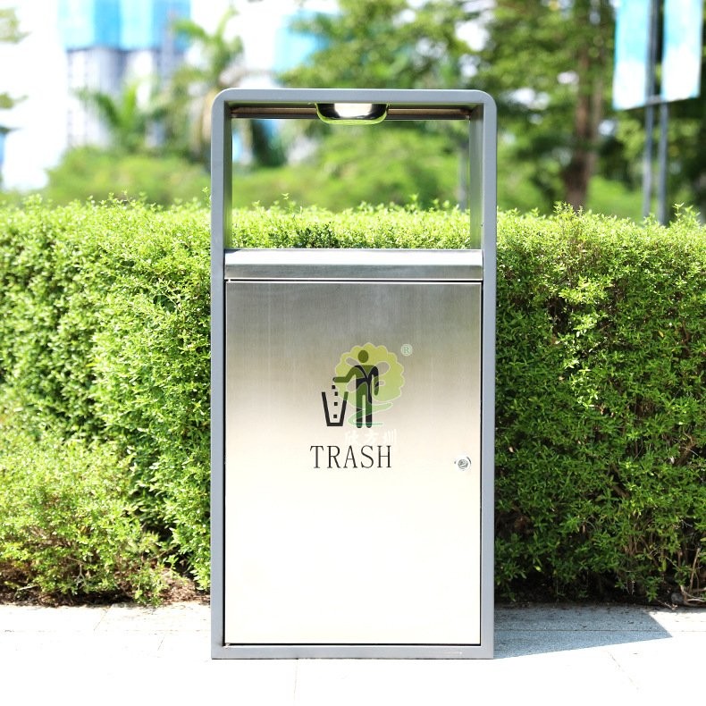 SJ-Real Estate Office Building Stainless Steel Indoor Garbage Bin ...
