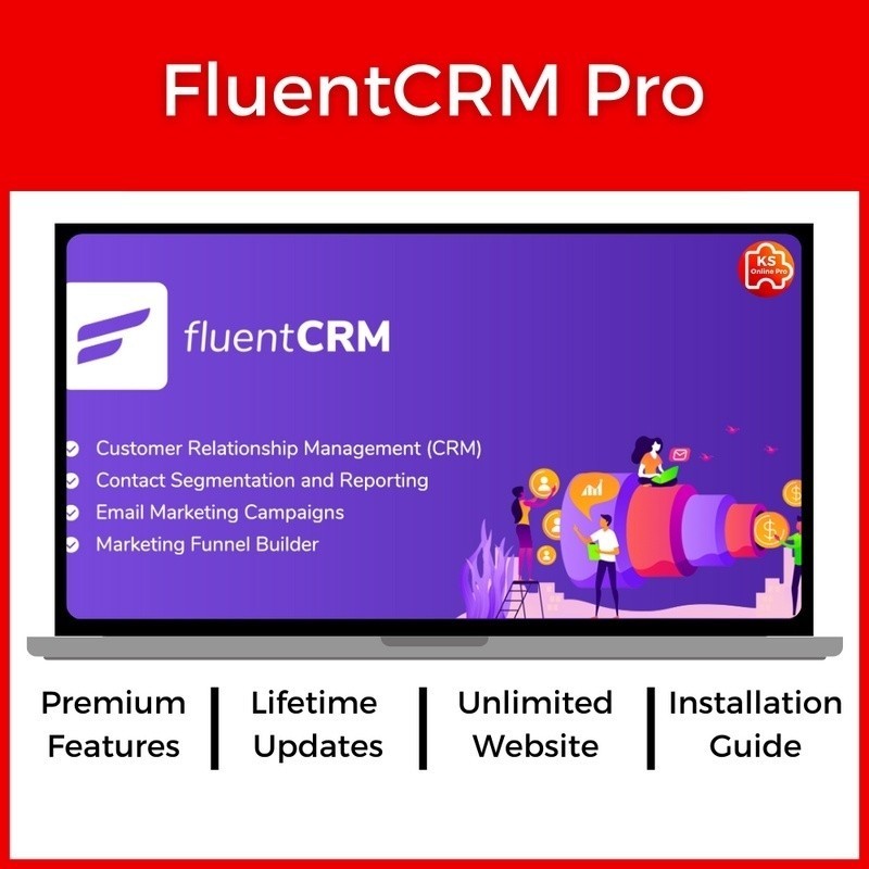 FluentCRM Pro [Latest Version + 100% Working] | Shopee Malaysia