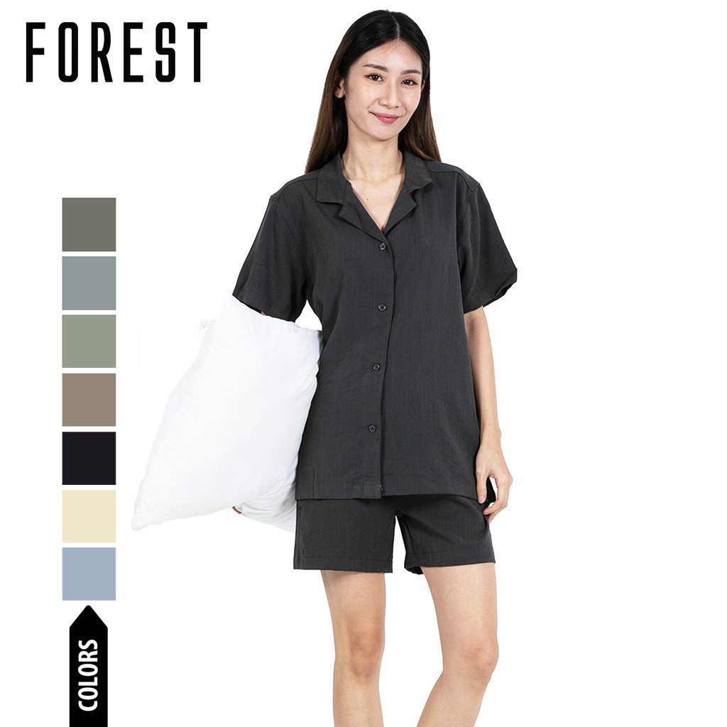 Forest Seluar Pendek | (1 Pc) Forest Ladies Linen Feel Cotton Short ...