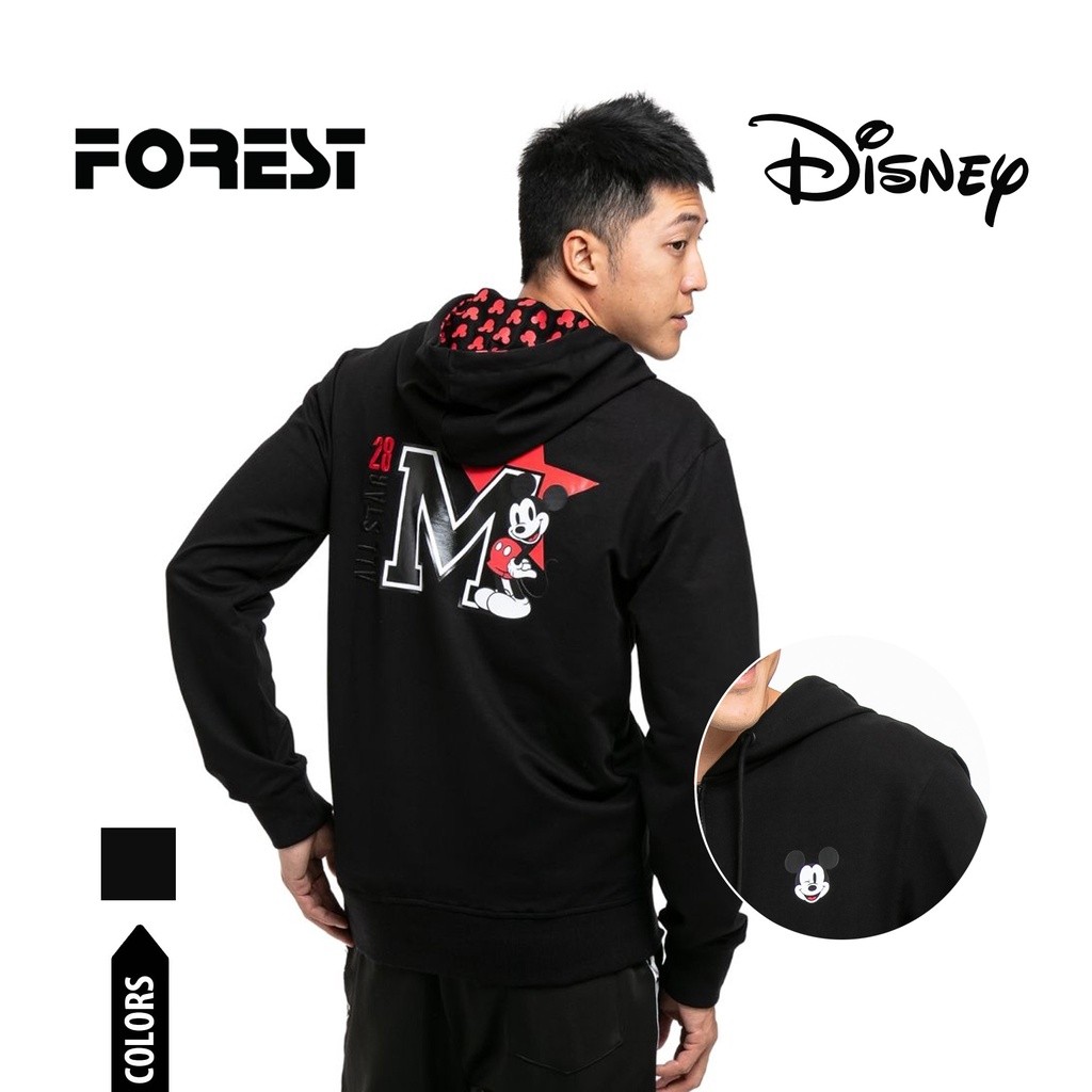 Forest Jaket Lelaki | Forest X Disney Mickey 3D Logo Printed Casual ...