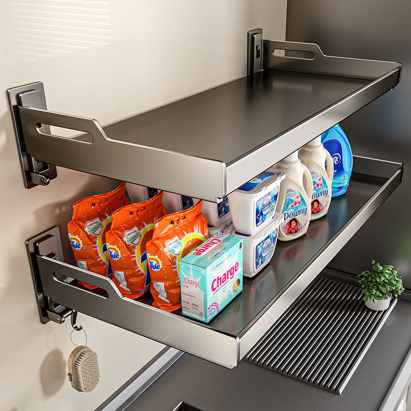 JY-8/Balcony Washing Machine Storage Rack Above Household Shelf Laundry ...