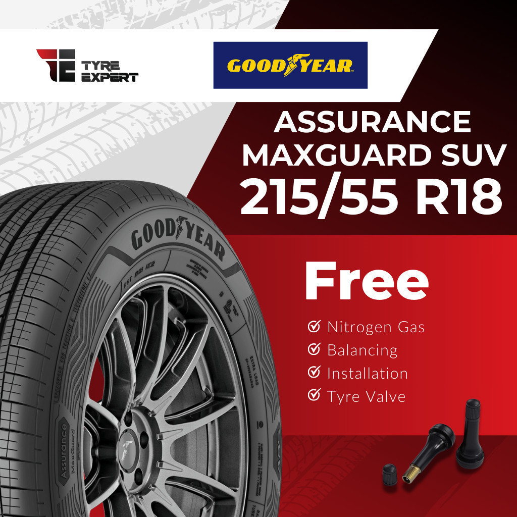 215/55R18 GOODYEAR Assurance MaxGuard SUV (With Delivery/Installation) tyre tayar | Shopee Malaysia