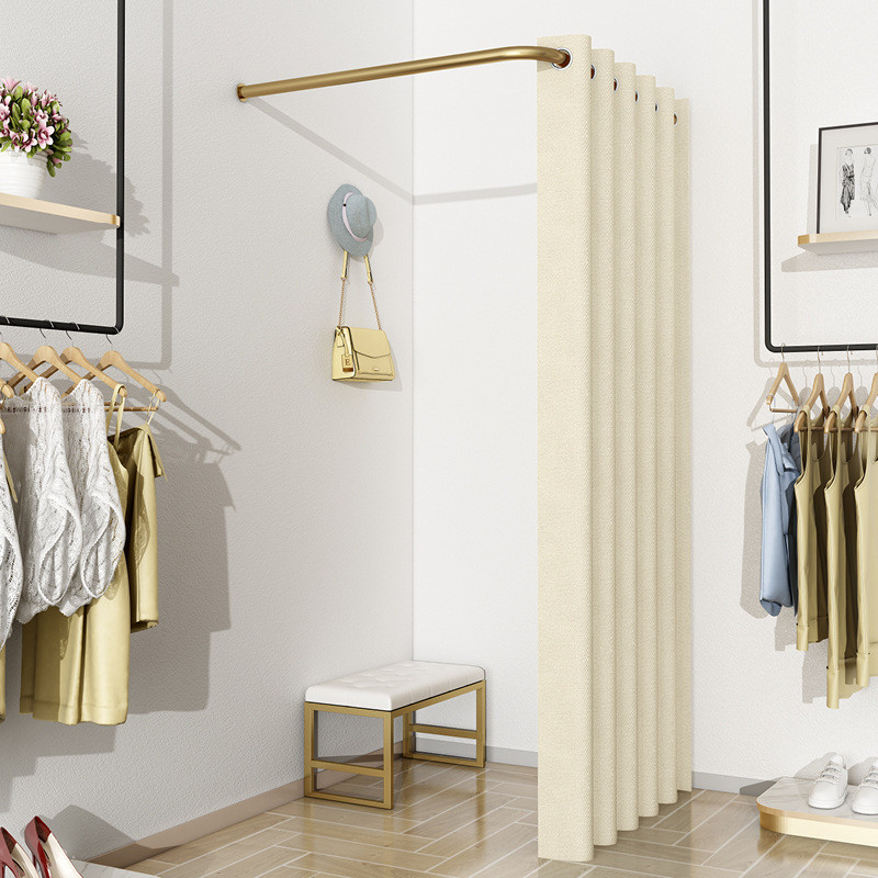 H-Y】U Type L Type C Curved Shape Fitting Room Curtain Track Rod ...