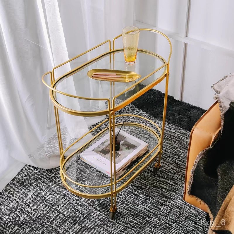 J-H/Nordic Light Luxury Restaurant Side Table Trolley Tea Table Wine ...