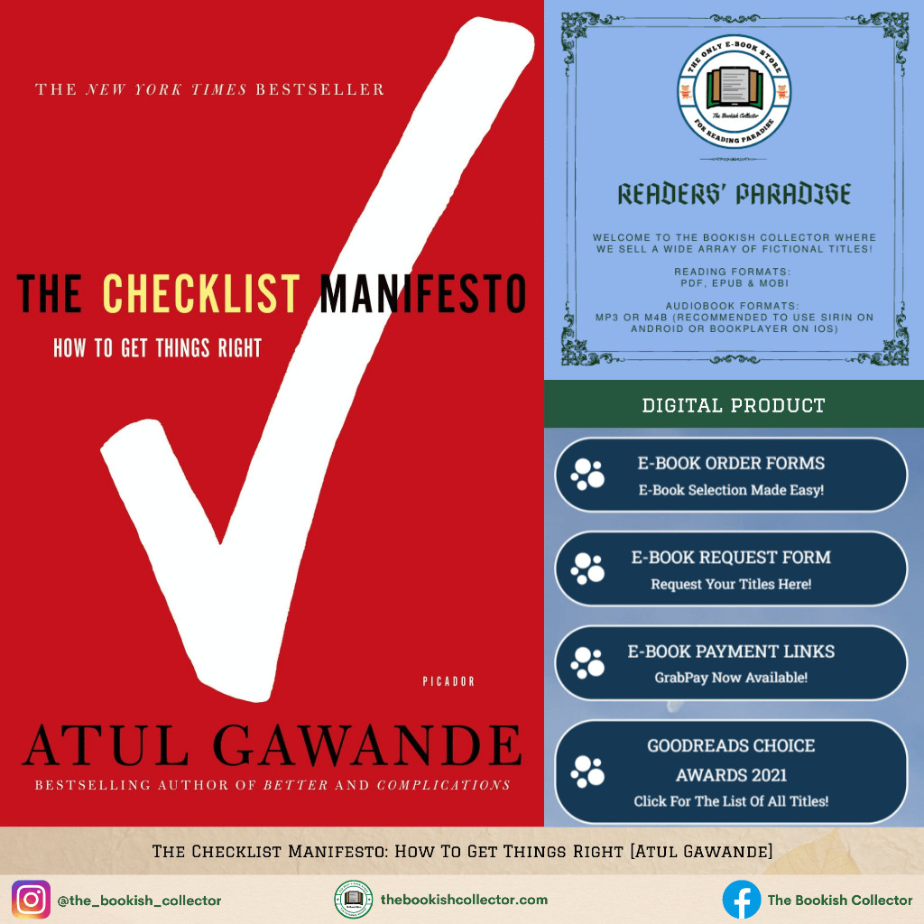 The Checklist Manifesto: How To Get Things Right [Atul Gawande] | Shopee Malaysia