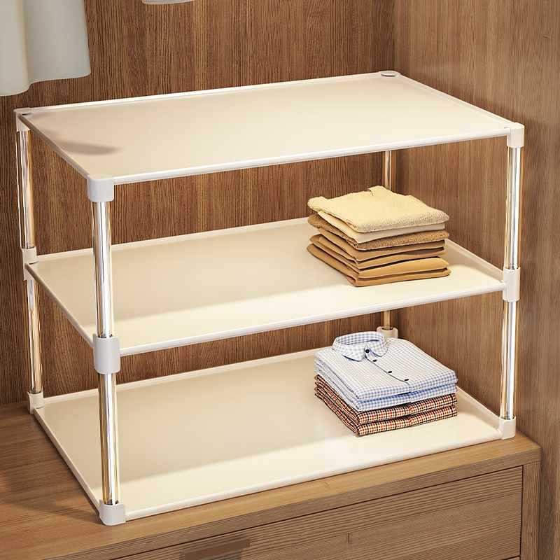 H-Y】Wardrobe Layered Partition Cabinet Layered Rack Cabinet Built-in ...
