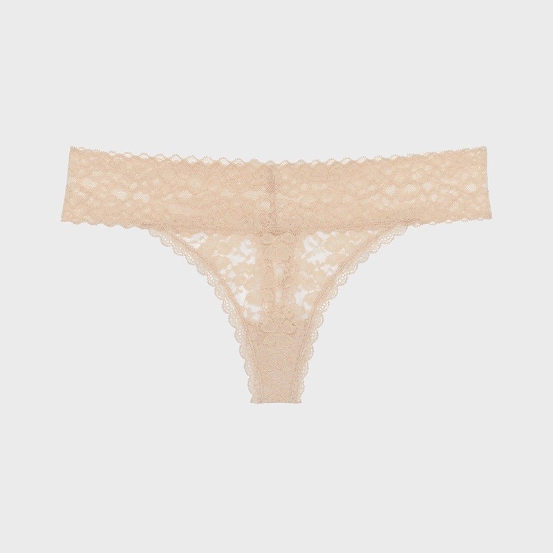 6ixty8ight All-over Lace Panties Low Rise Thong Style Panty Minimal ...