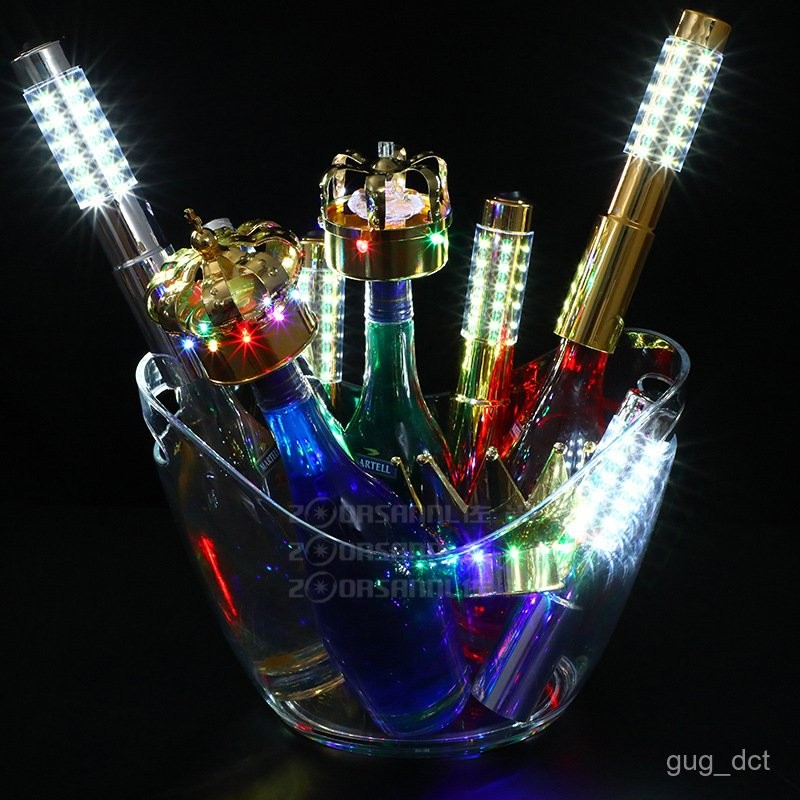 J-K/Glowing Champagne Sparkling Light led Rechargeable Wine Stopper ...