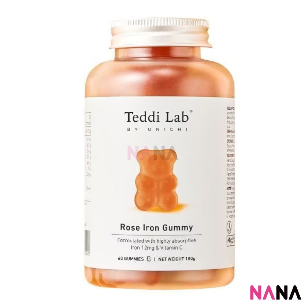 Unichi Teddi Lab Rose Iron Gummy - Rose & Date Flavour 60gummies ...