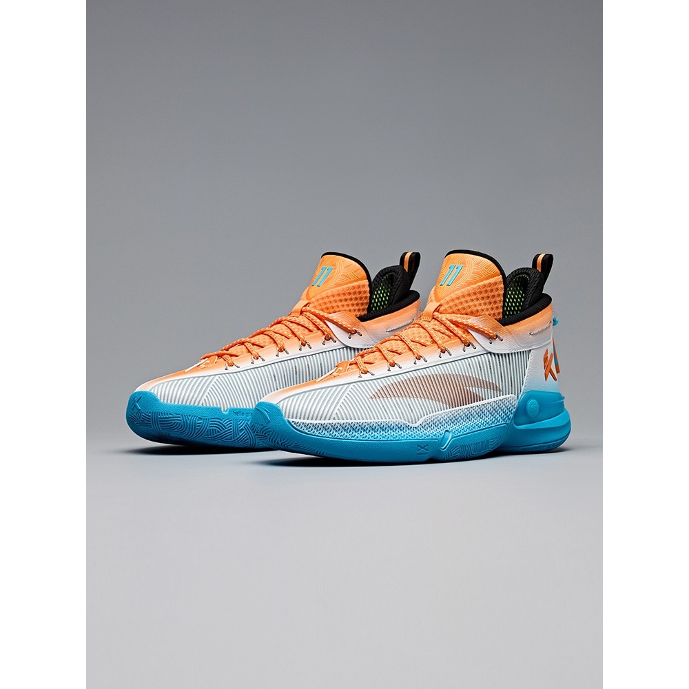 Anta Men KT9 Basketball Shoes - White/Orange/Blue 812341101-8 | Shopee ...