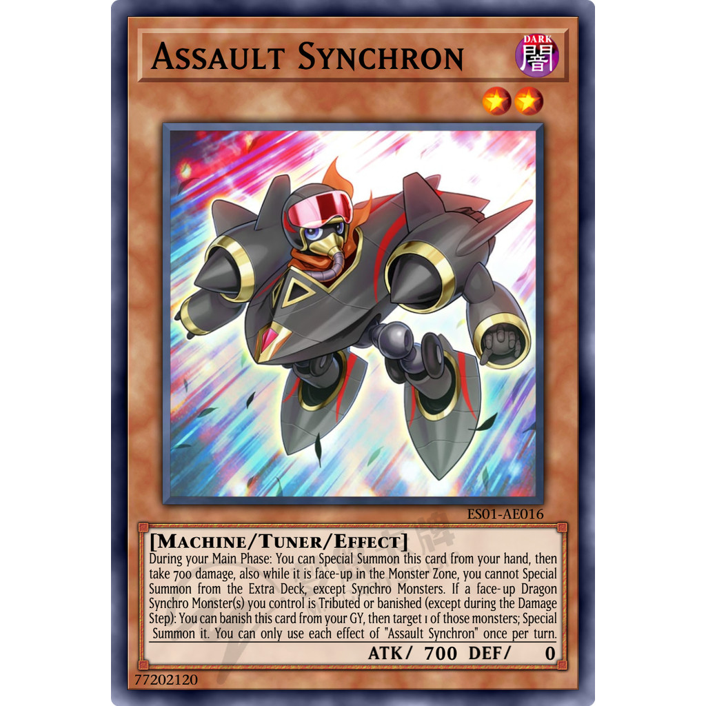 [ 梦悠卡牌 ] 游戏王 亚英 ES01-AE016 Assault Synchron (强袭同调士) | Shopee Malaysia