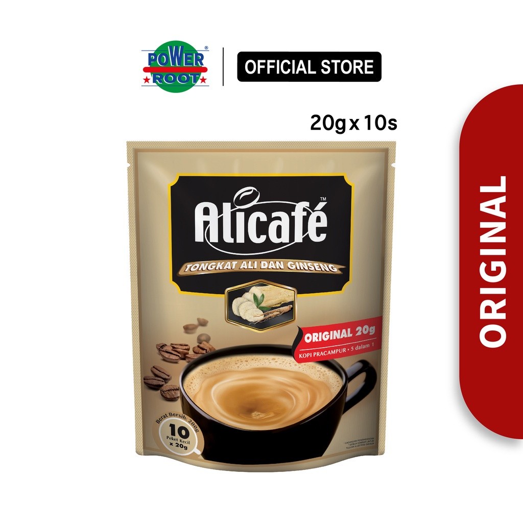 Alicafe Tongkat Ali & Ginseng Original (20gm X 10 Sachets) | Shopee ...