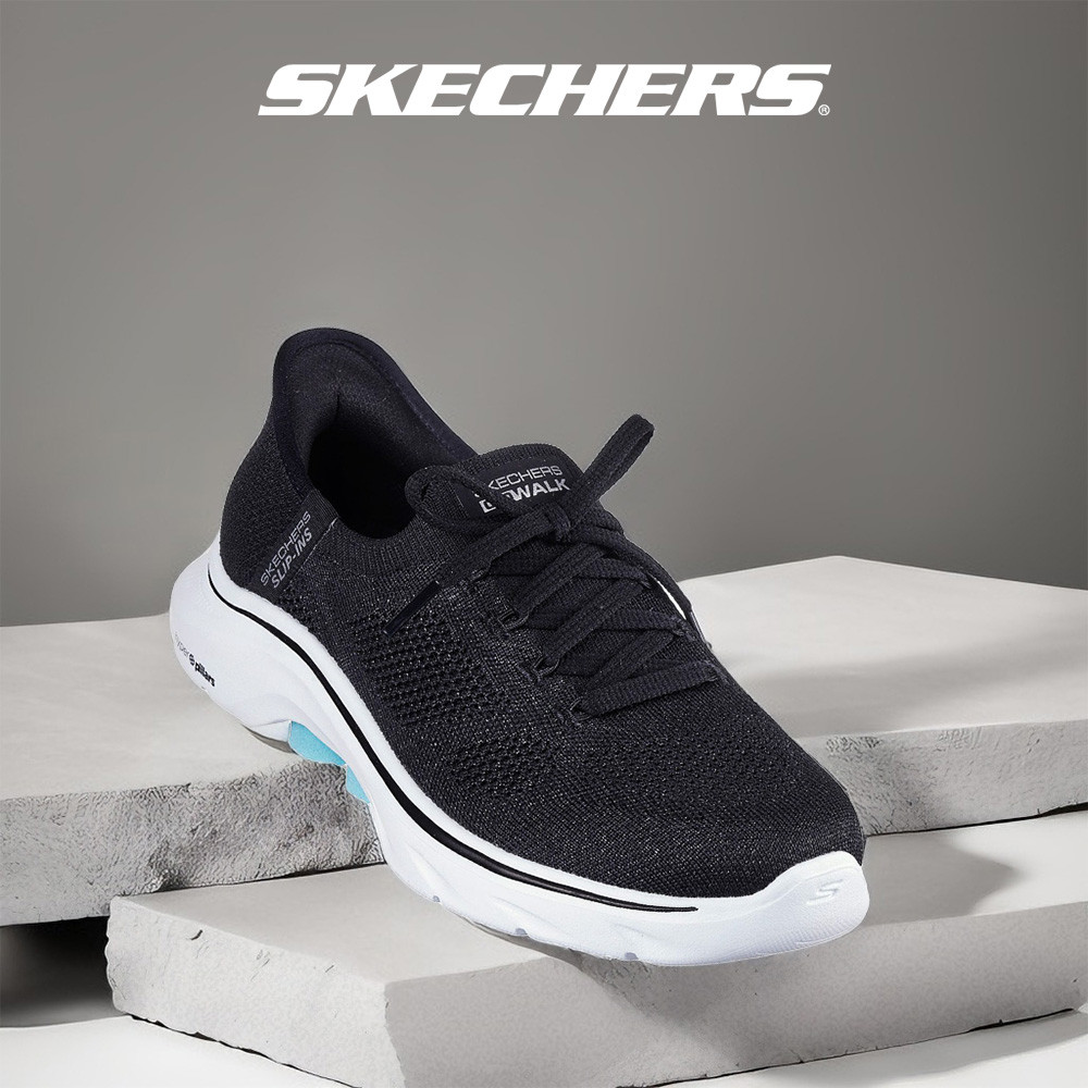 Skechers Women Slip-ins GOwalk 7 Via Walking Shoes - 125213-BKAQ Air ...
