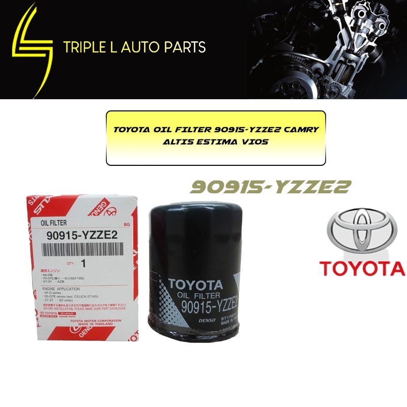 TOYOTA OIL FILTER 90915-YZZE2 CAMRY ALTIS ESTIMA VIOS 3PL | Shopee Malaysia