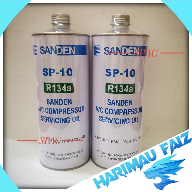 AIR COND % ORIGINAL SANDEN R134a SP-10 CAR AIRCOND COMPRESSOR OIL ...