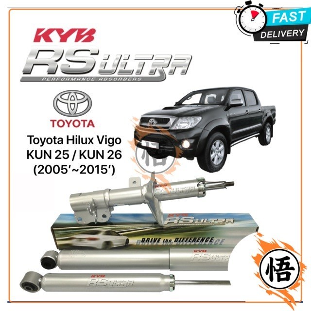 KAYABA RS ULTRA SHOCK ABSORBER FOR TOYOTA HILUX VIGO KUN25/ KUN26 YEAR ...