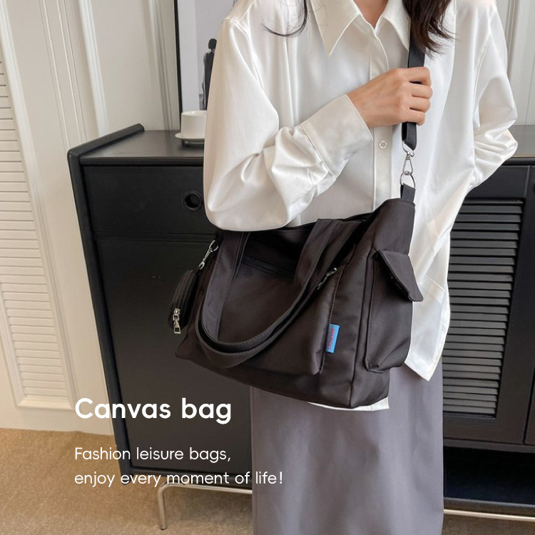 Stylish Daily Essentials Top Zipper Closure External Pocket Featuring ...
