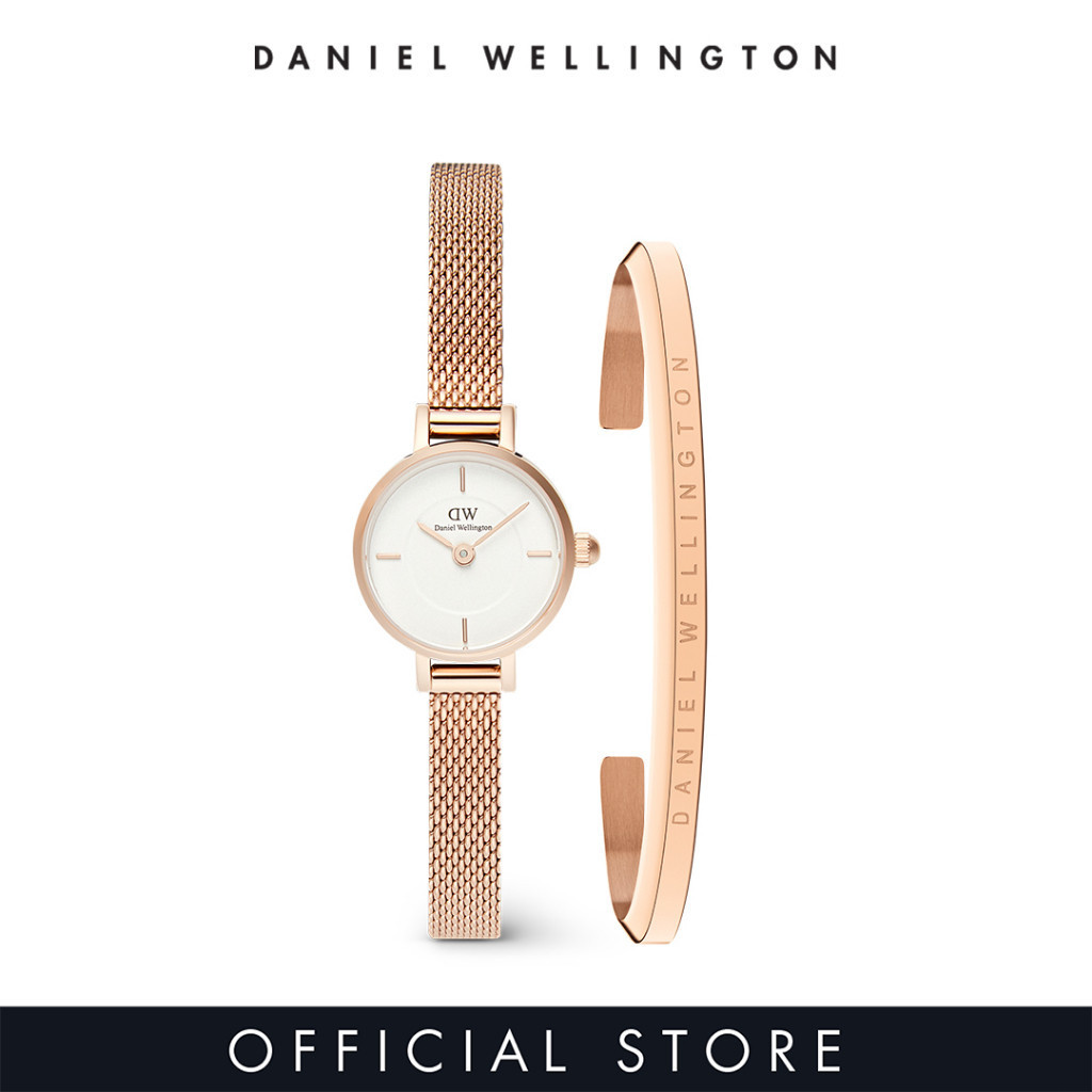 Daniel Wellington Gift Set - Petite Mini 19 Melrose Rose gold White ...