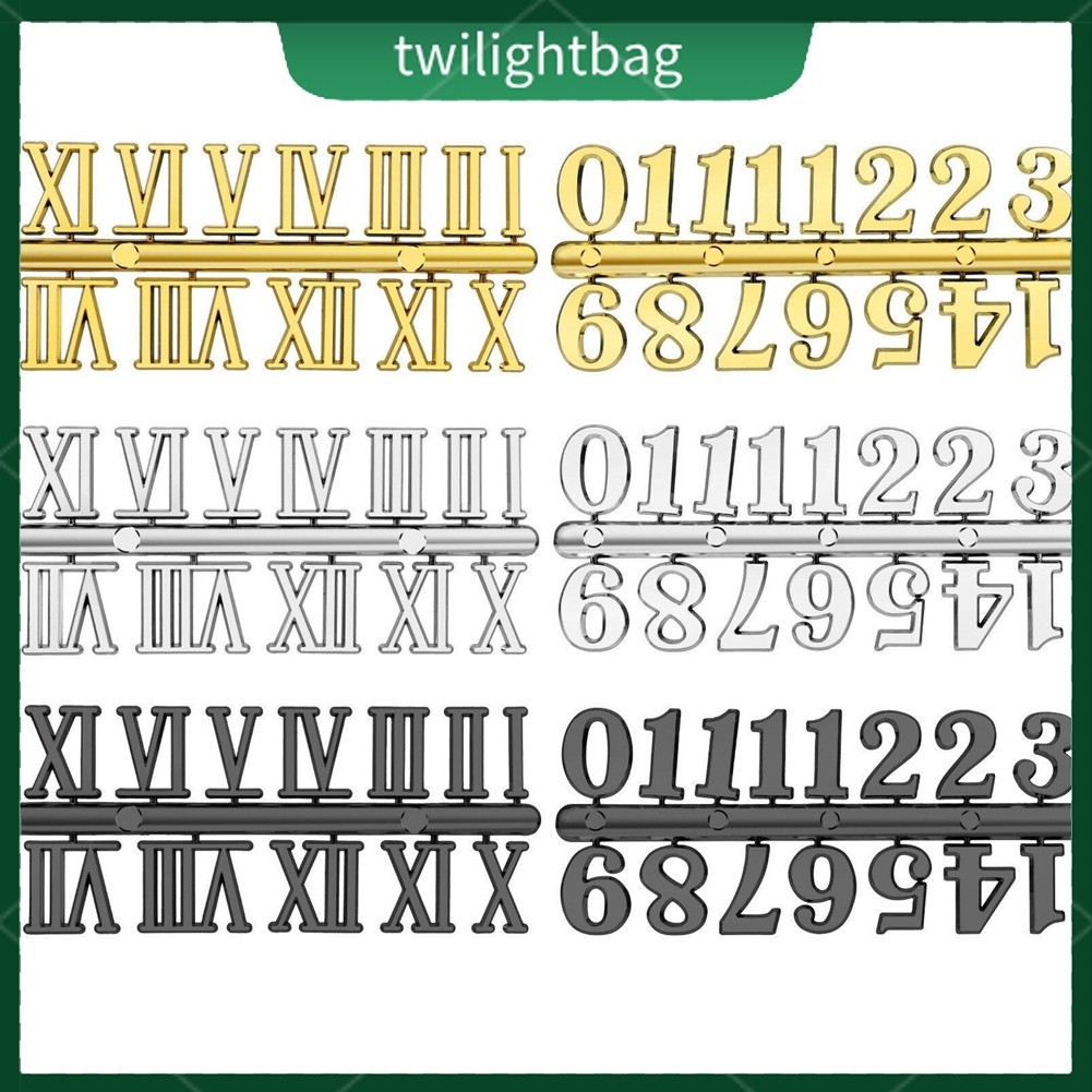 [TWILIGHT] DIY Clock Numbers Roman Numerals Quartz Needle Wall Clocks ...