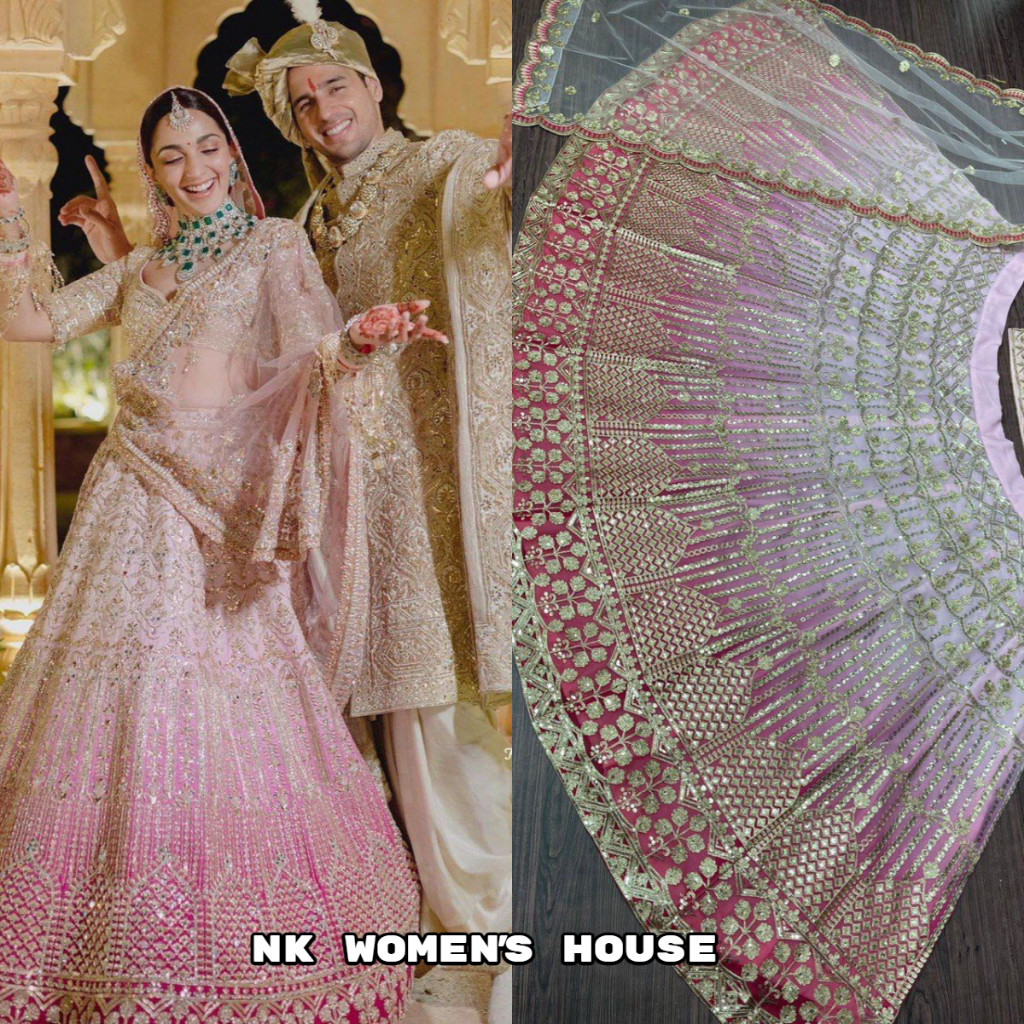 Designer Manish Malhotra Kiara Advani Inspired Wedding Lehenga | Shopee ...