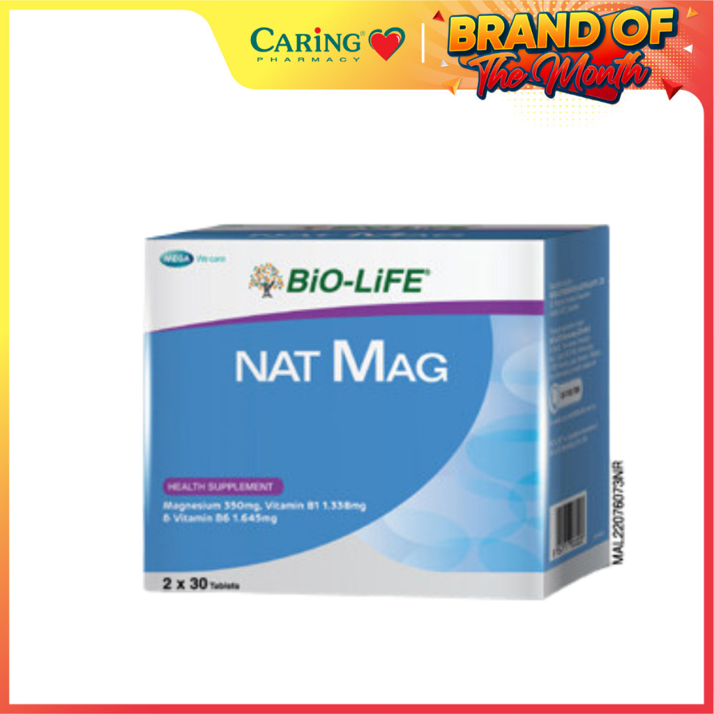 BIO-LIFE NAT MAG 30S × 2 (CARING PHARMACY) | Shopee Malaysia
