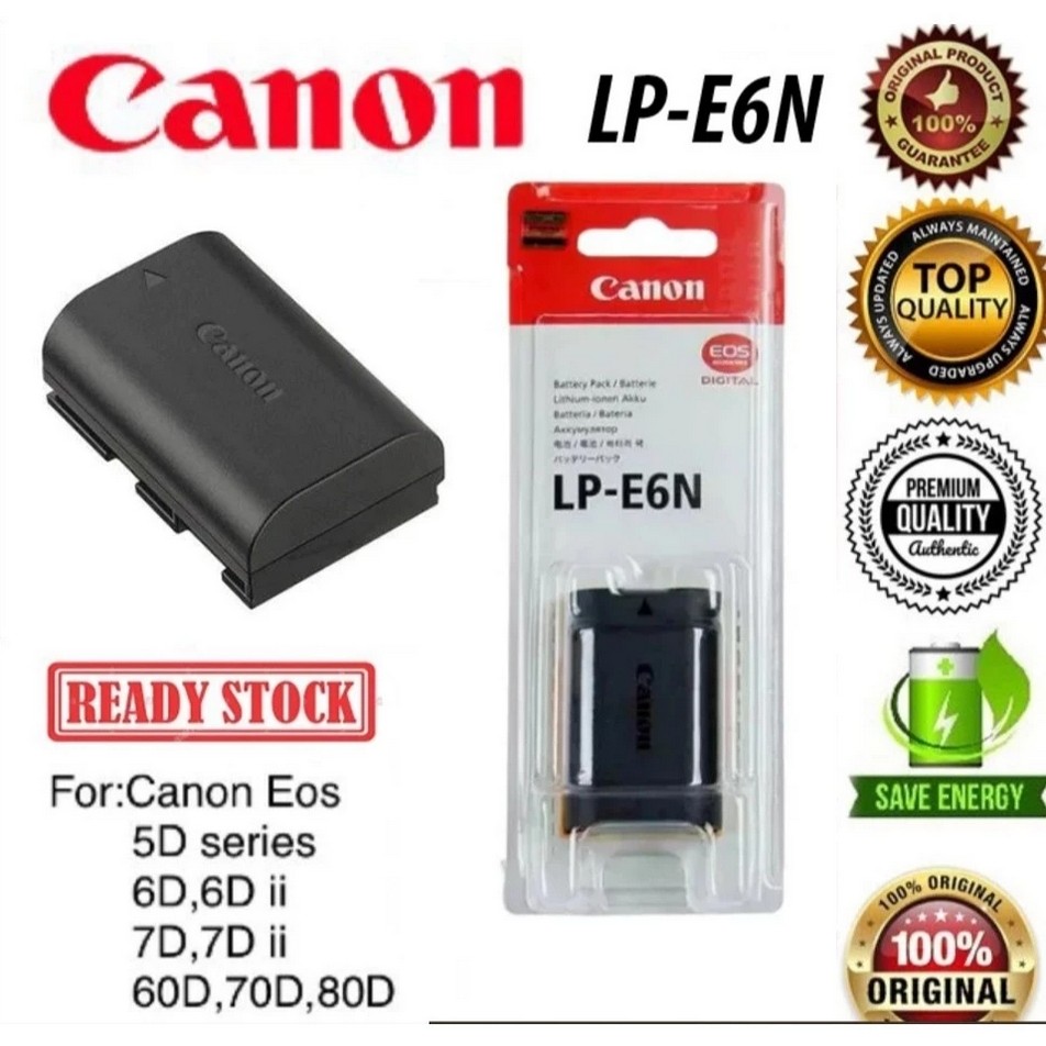 Canon LP-E6N/LP-E8/LP-E12/LP-E10 battery for canon eos | Shopee Malaysia