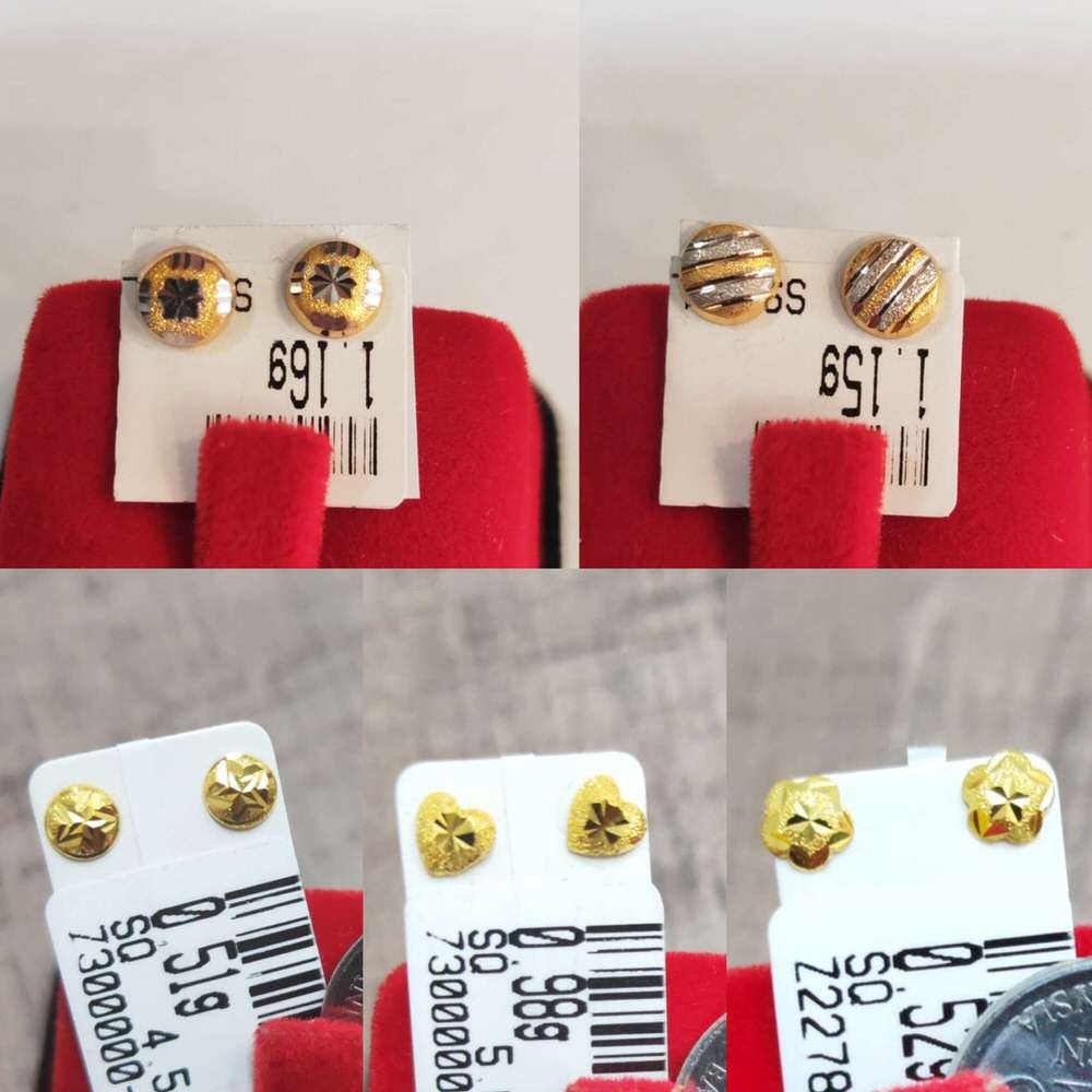 Emas916, Subang Subang Paku Stamping Small 2278 P573 | Shopee Malaysia