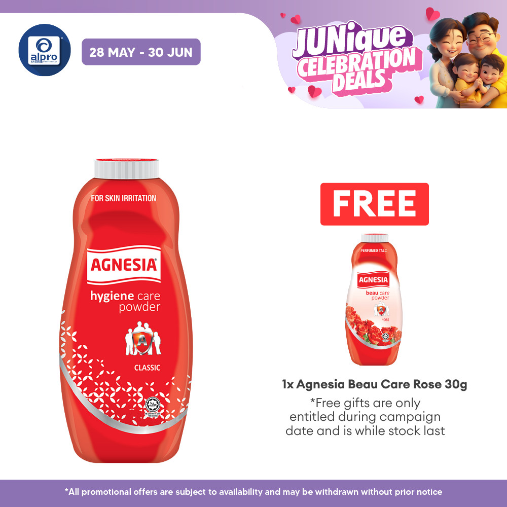 Agnesia Antiseptic Dusting Powder (Hygiene Care Powder) 100g | Shopee ...