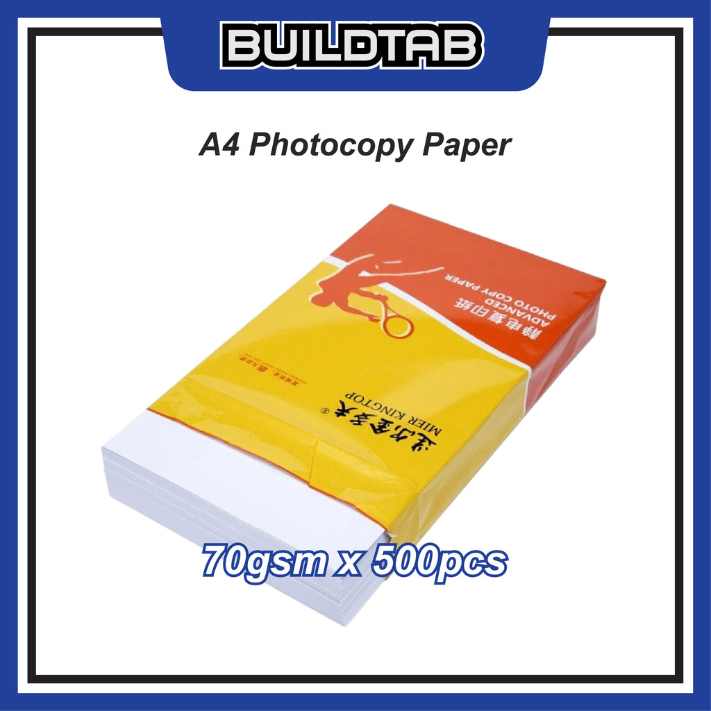 Ready Stock 1 Ream A4 Paper 70gsm Copier Paper Kertas Ofis | Shopee ...