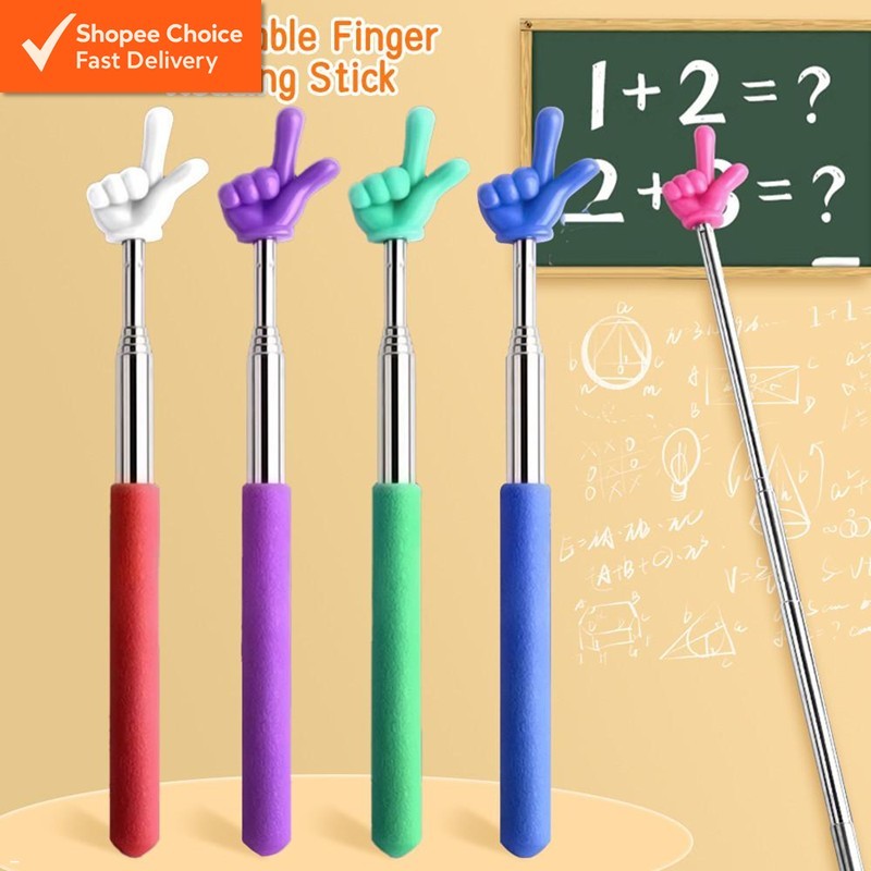 BEVAVAR Finger Retractable Reading Guide Stick Preschool Teaching ...