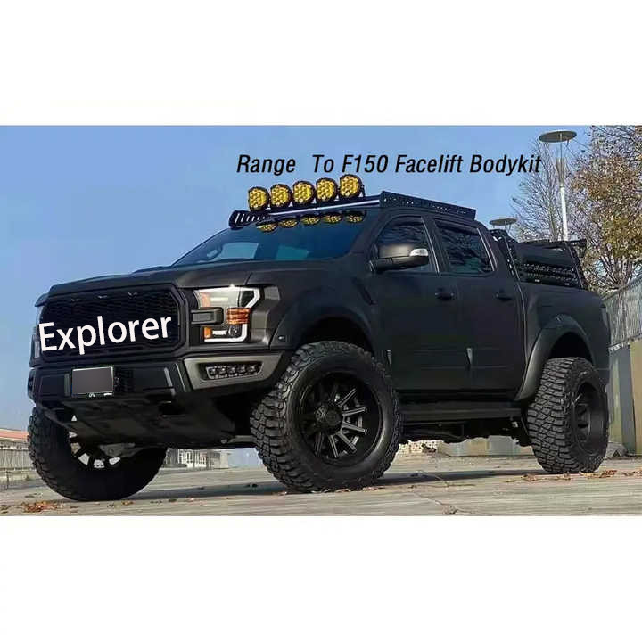 Ranger T6 T7 T8 2012-2020 modified to F150 Raptor Facelift Kit STEEL ...