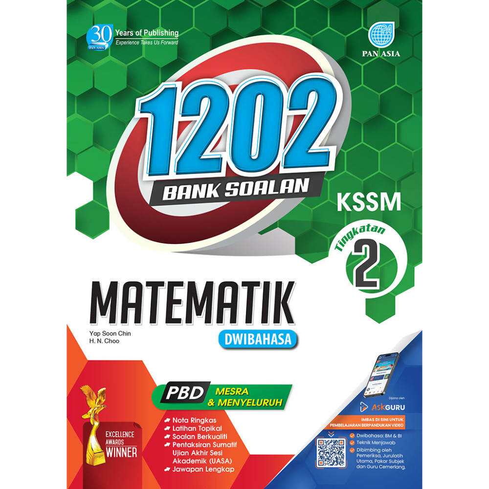 Pan Asia: 1202 Bank Soalan Question: Matematik + Mathematics: Tingkatan ...