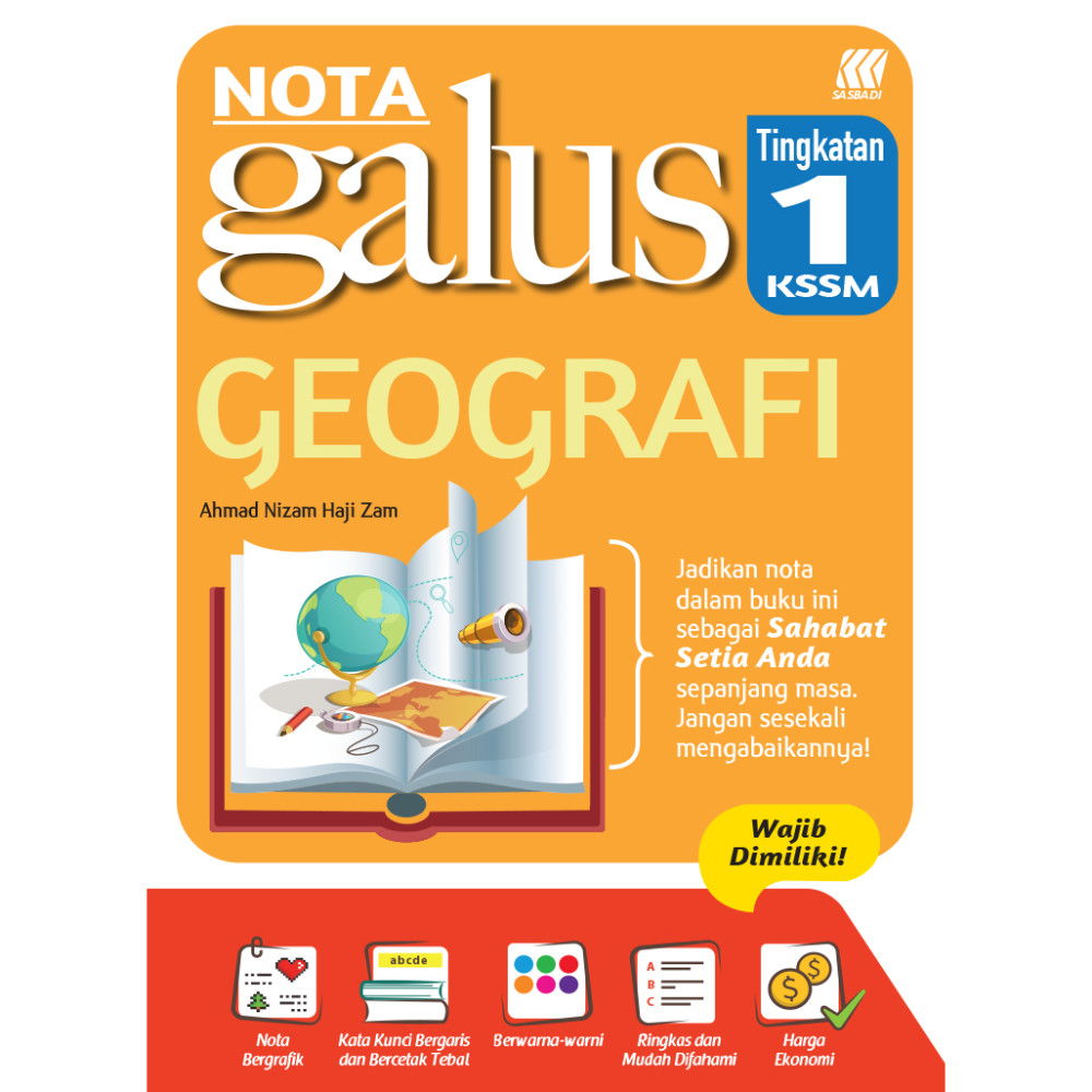 Sasbadi: Nota Galus: Geografi: Tingkatan 1: NG24MGE1 9789837739208 ...