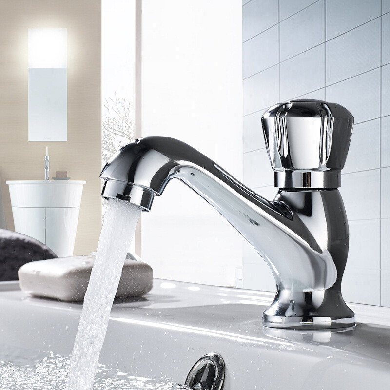 HY-6/Copper Single Cold Basin Faucet Quick Open Single Handle Single ...