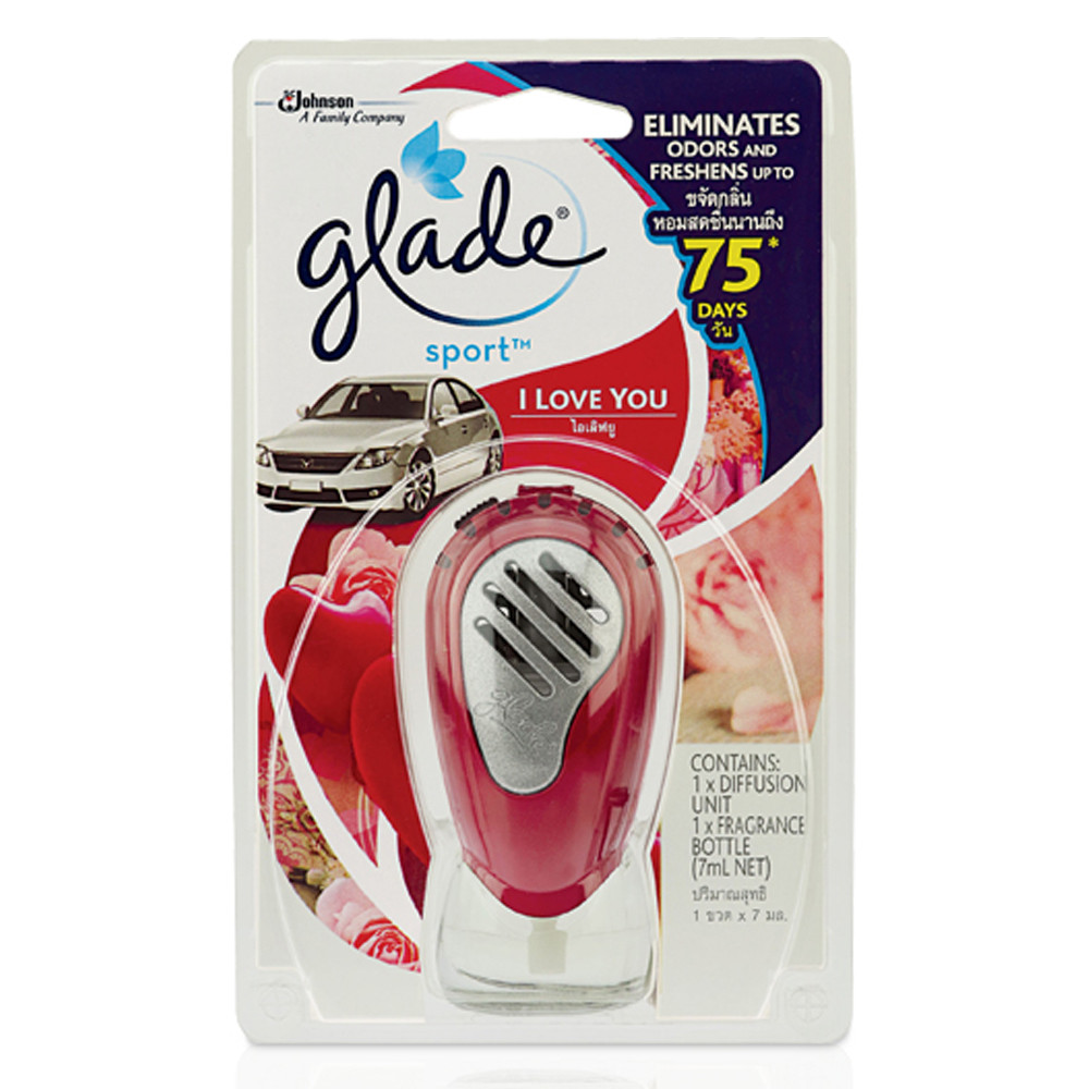GLADE SPORT CAR AIR FRESHENER 7ML I LOVE YOU | Shopee Malaysia