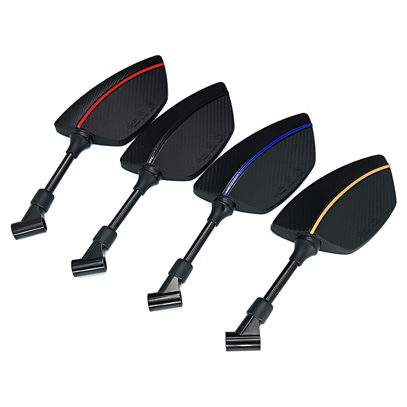 Motorcycle Parts Mirror Plastic Black Convex Surface Handlebar Side ...