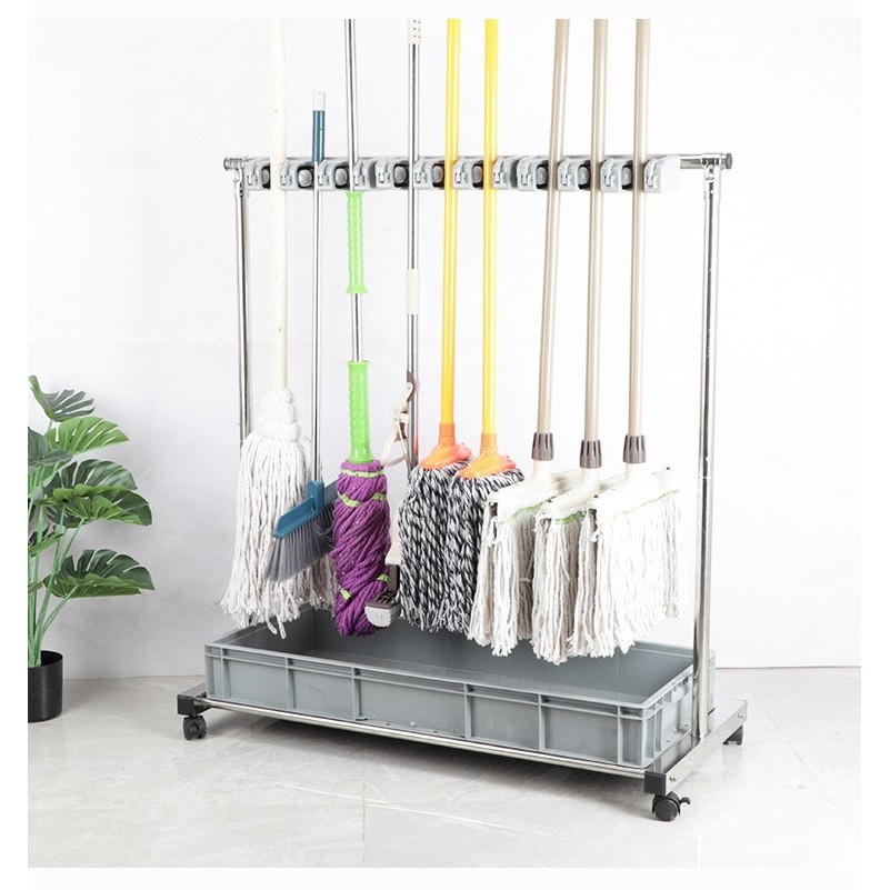 Contact seller/Stainless Steel Removable Mop Shelf Floor Type Broom Mop ...